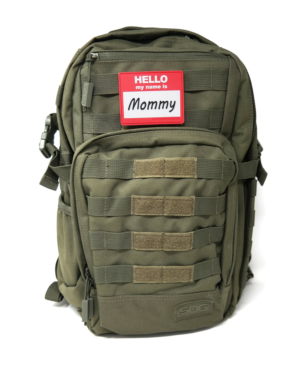 Hello My Name is Mommy PVC Hook and Loop Patch | Funny Tactical Patch – Stinking Patch Co.