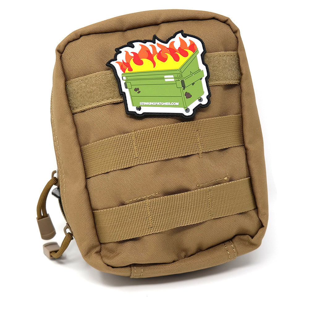Dumpster Fire PVC Tactical Hook and Loop Patch | Funny Tactical Patch ...