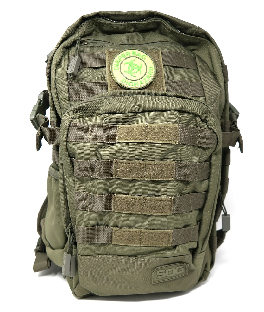 Tactical Diaper Bag Biohazard PVC Tactical Hook and Loop Patch | Funny ...